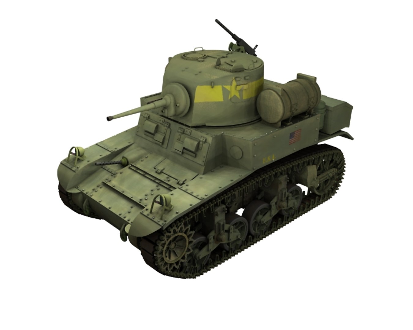 3d Model M3a1stuartiii