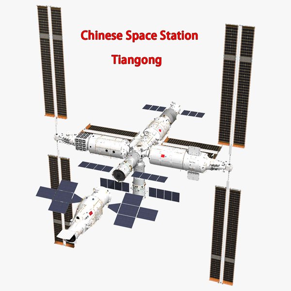 Chinese Space Station Tiangong 3D model - TurboSquid 1754329