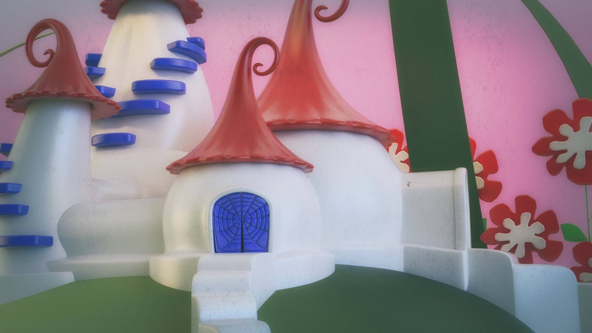 Cartoon Toon House 3D - TurboSquid 1274886