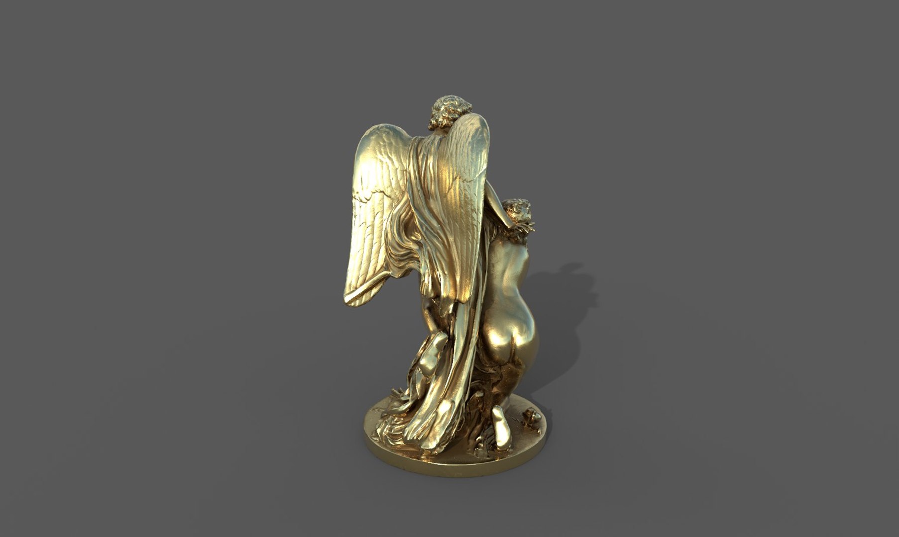 3D Amor and Psyche statue - TurboSquid 1825651