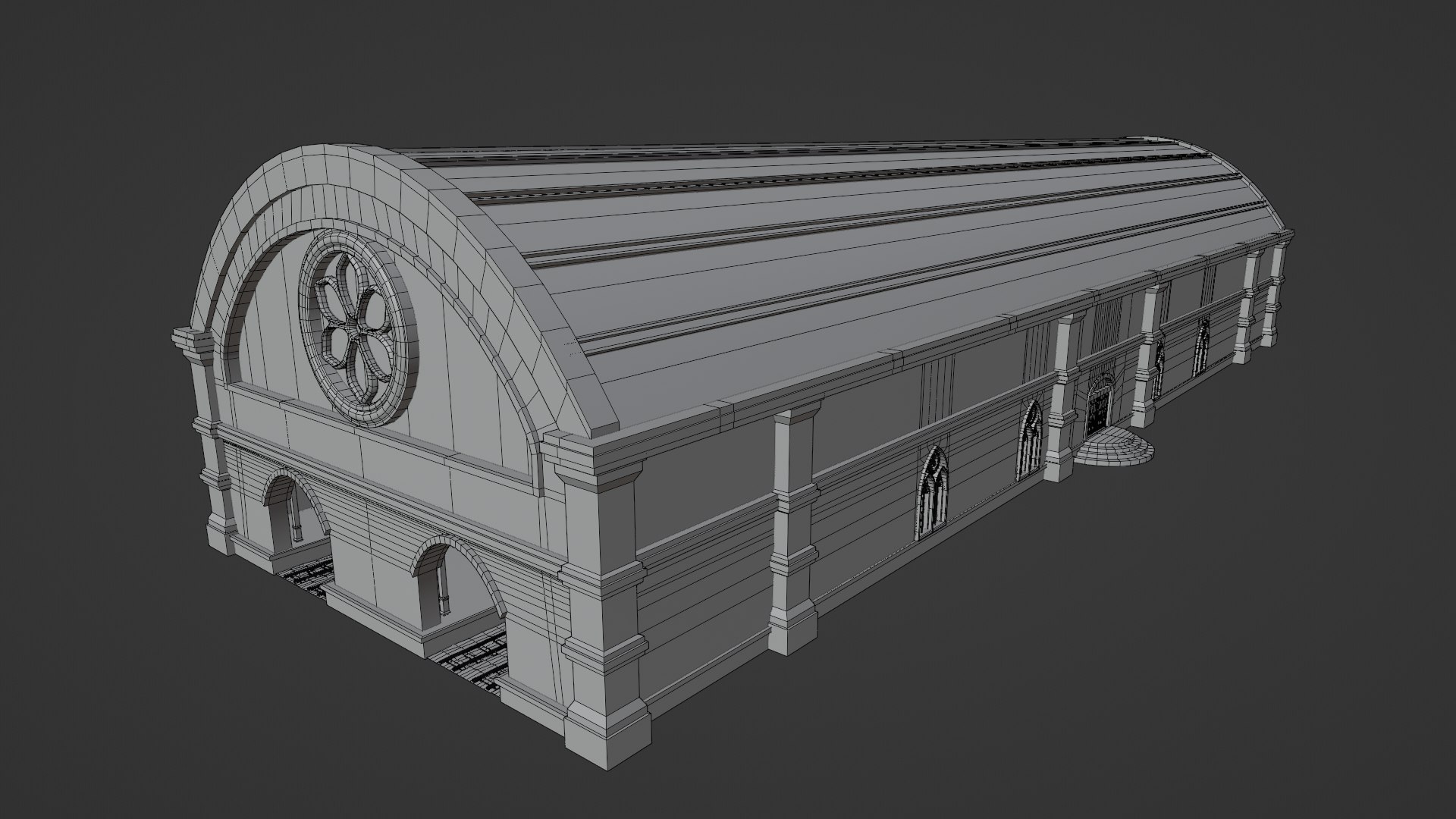 Train Station 3D Model - TurboSquid 2122824