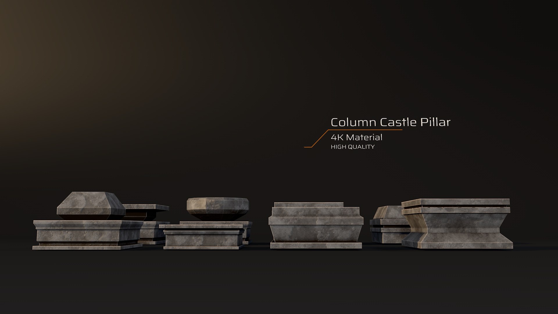 Column Castle Pillar 4K 3D - TurboSquid 2152096