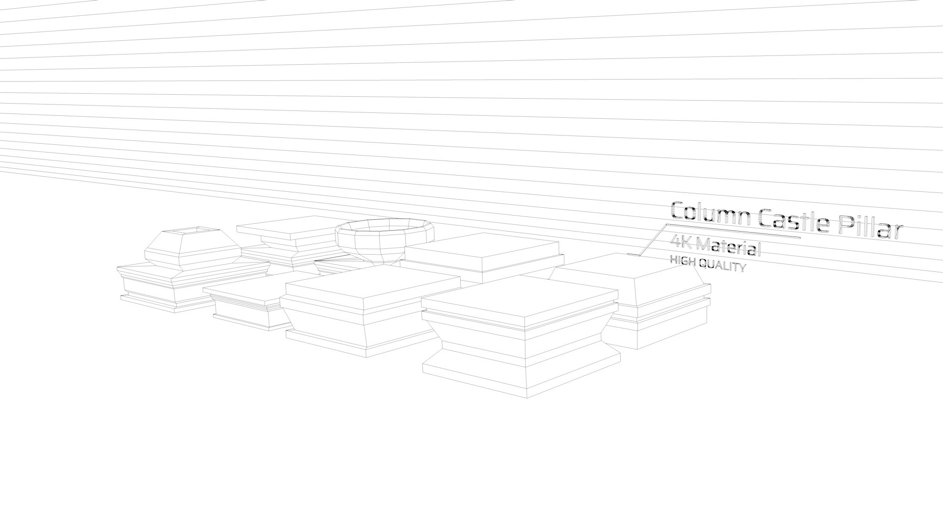 Column Castle Pillar 4K 3D - TurboSquid 2152096