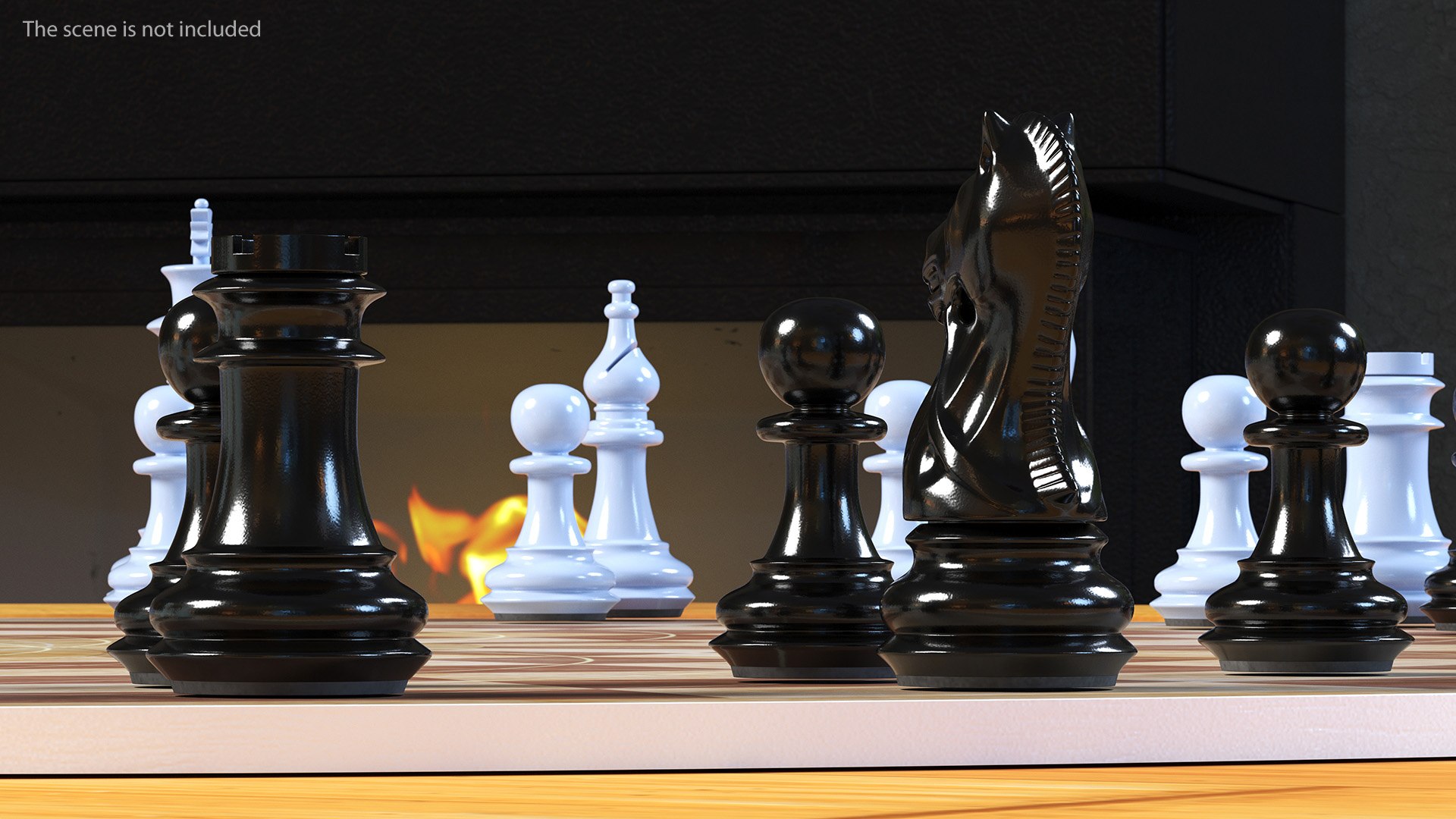 3D Model Circular 3 Person Chess Set - TurboSquid 2068522