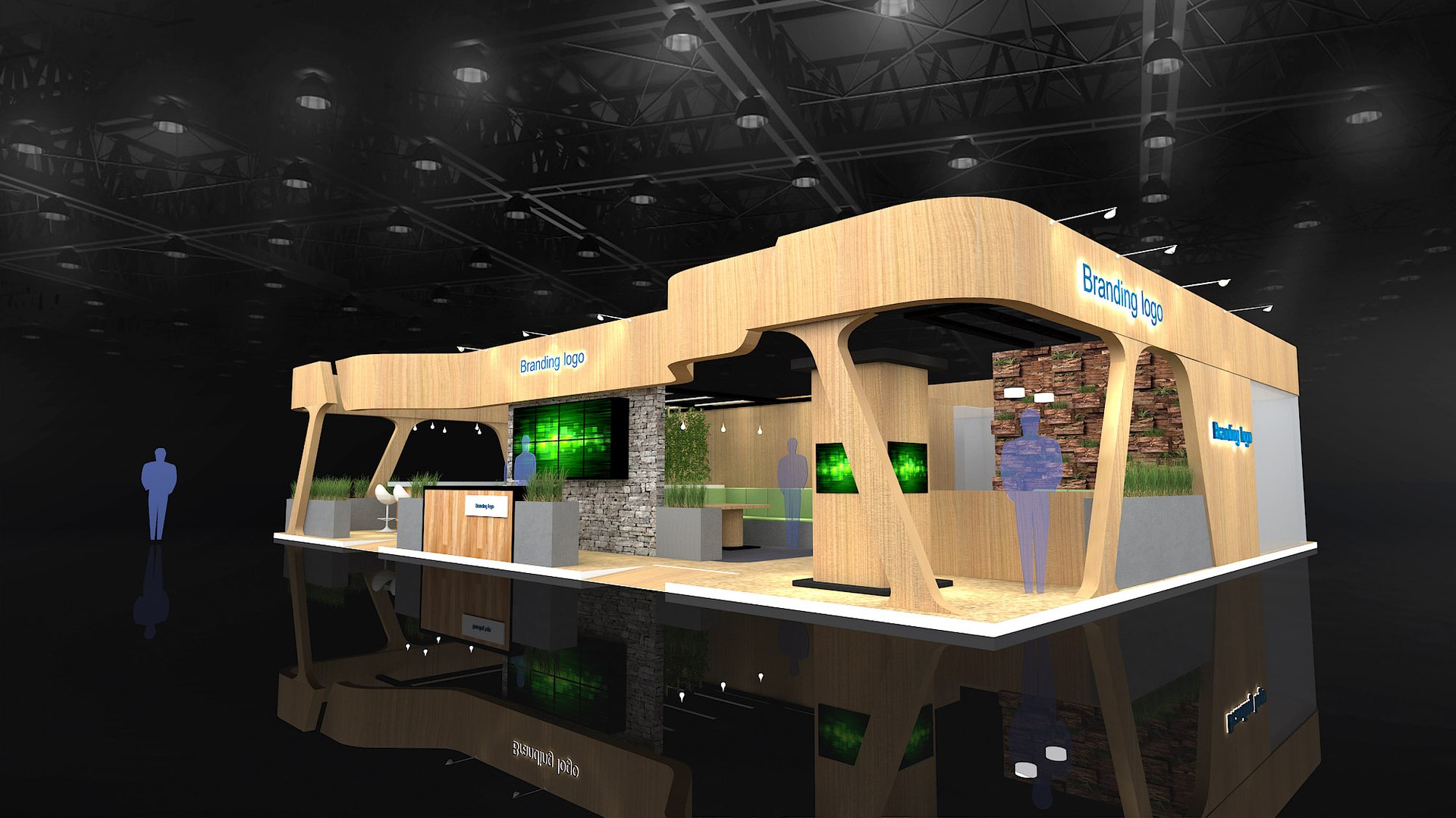 3D Custom booth Pavilion version 1 - TurboSquid 1831927