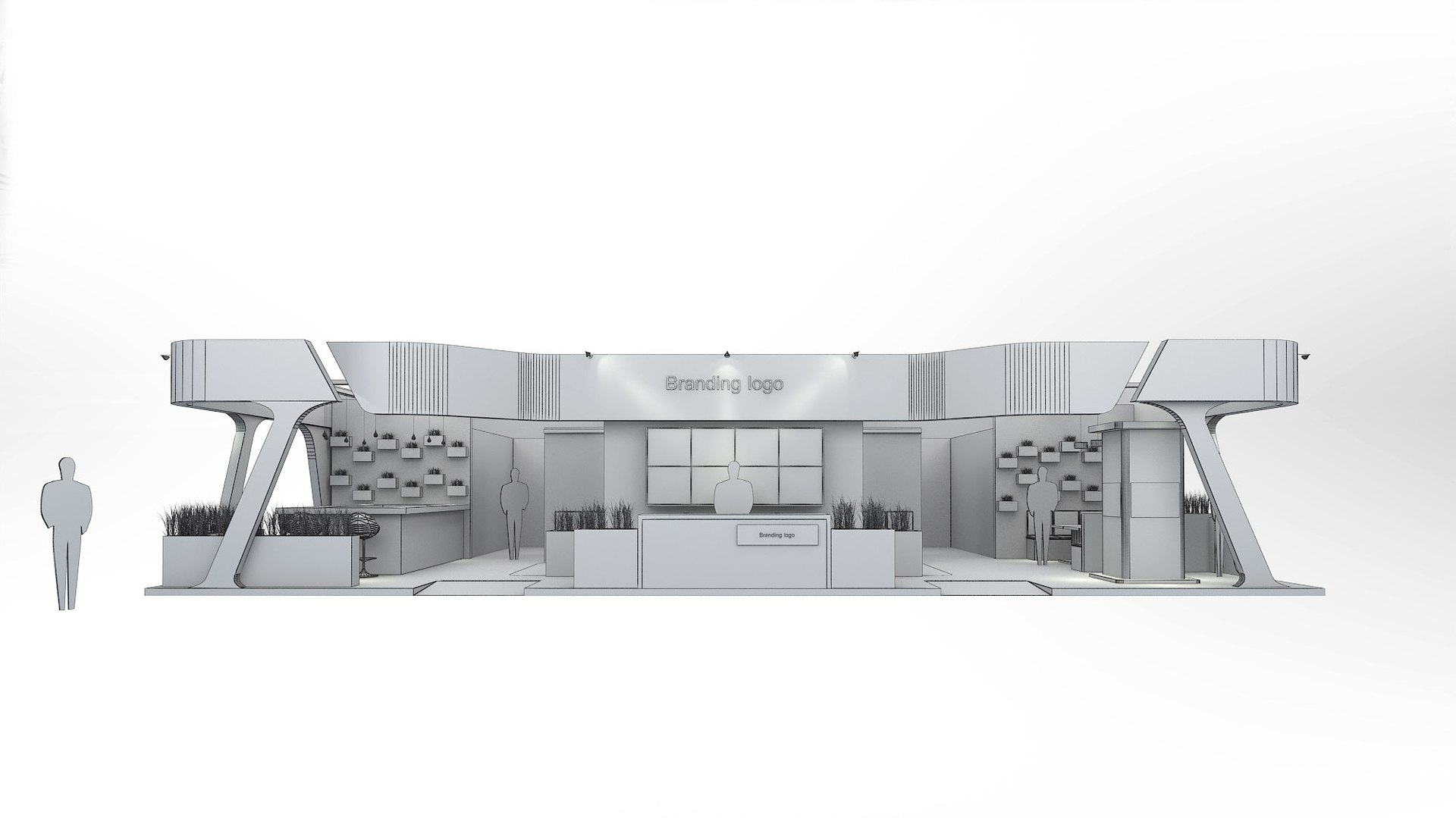 3D Custom booth Pavilion version 1 - TurboSquid 1831927