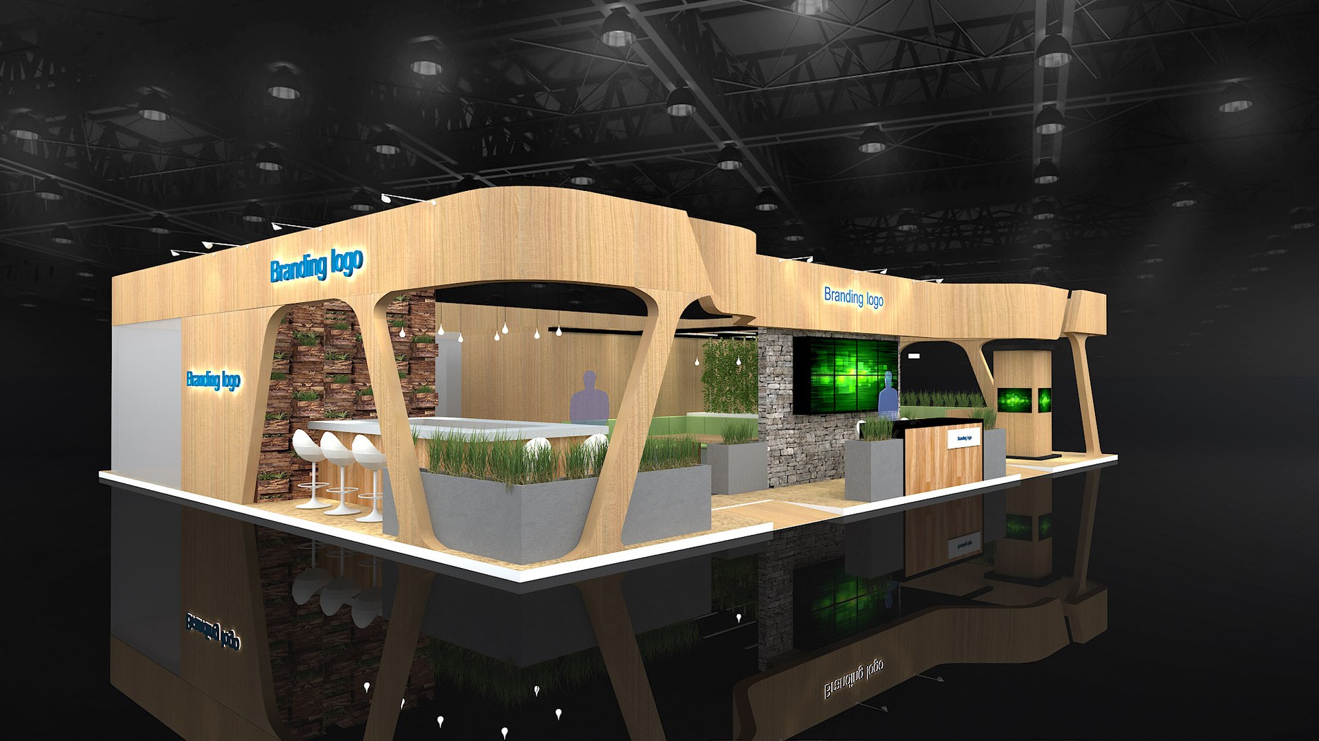 3D Custom booth Pavilion version 1 - TurboSquid 1831927