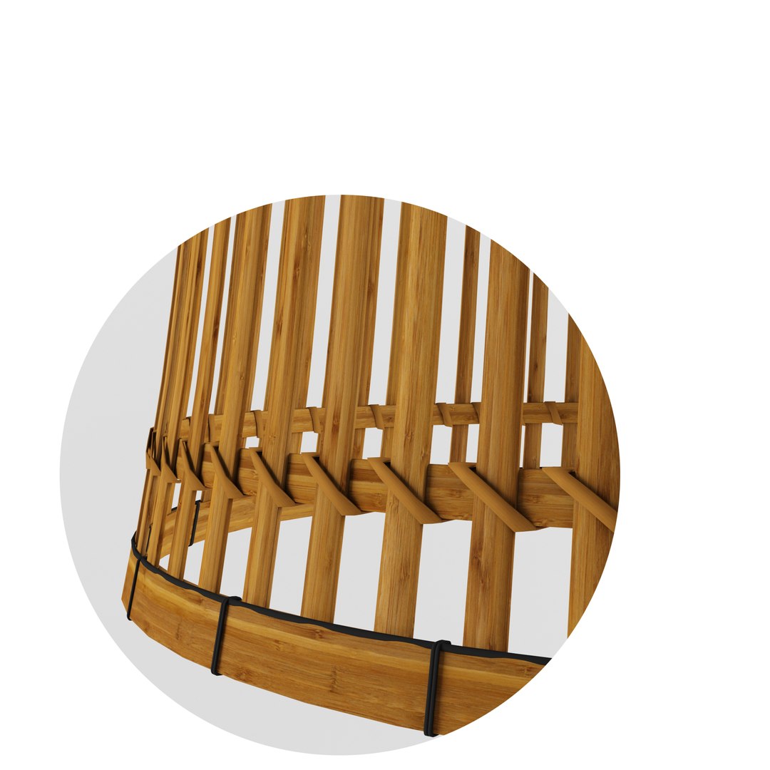 3D Model Wicker Rattan Lamp Lights - TurboSquid 1604833