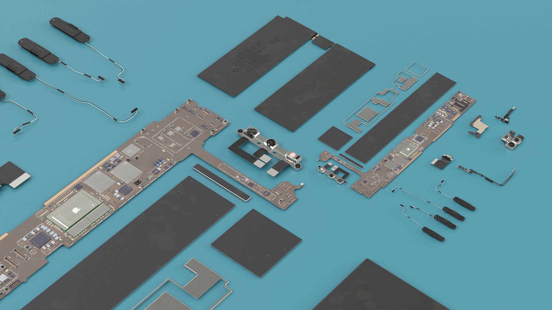 12 9 IPad Pro Internal Parts 3D Model - TurboSquid 2368832
