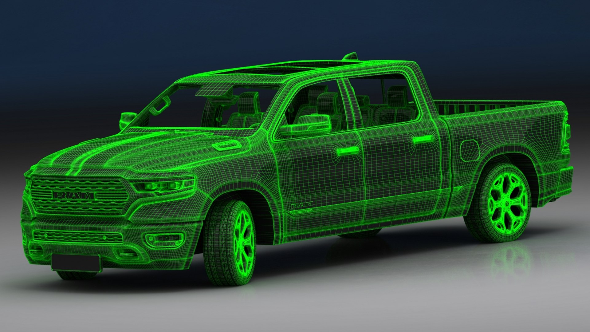 3D Ram 1500 Limited 2019 - TurboSquid 1348999