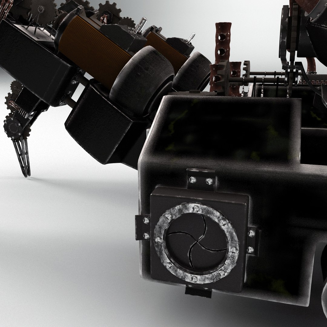 3dsmax robot spider r2