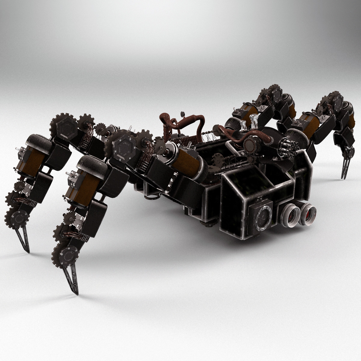 3dsmax robot spider r2