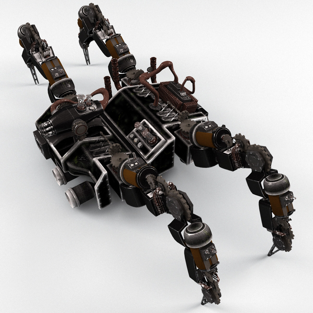 3dsmax robot spider r2