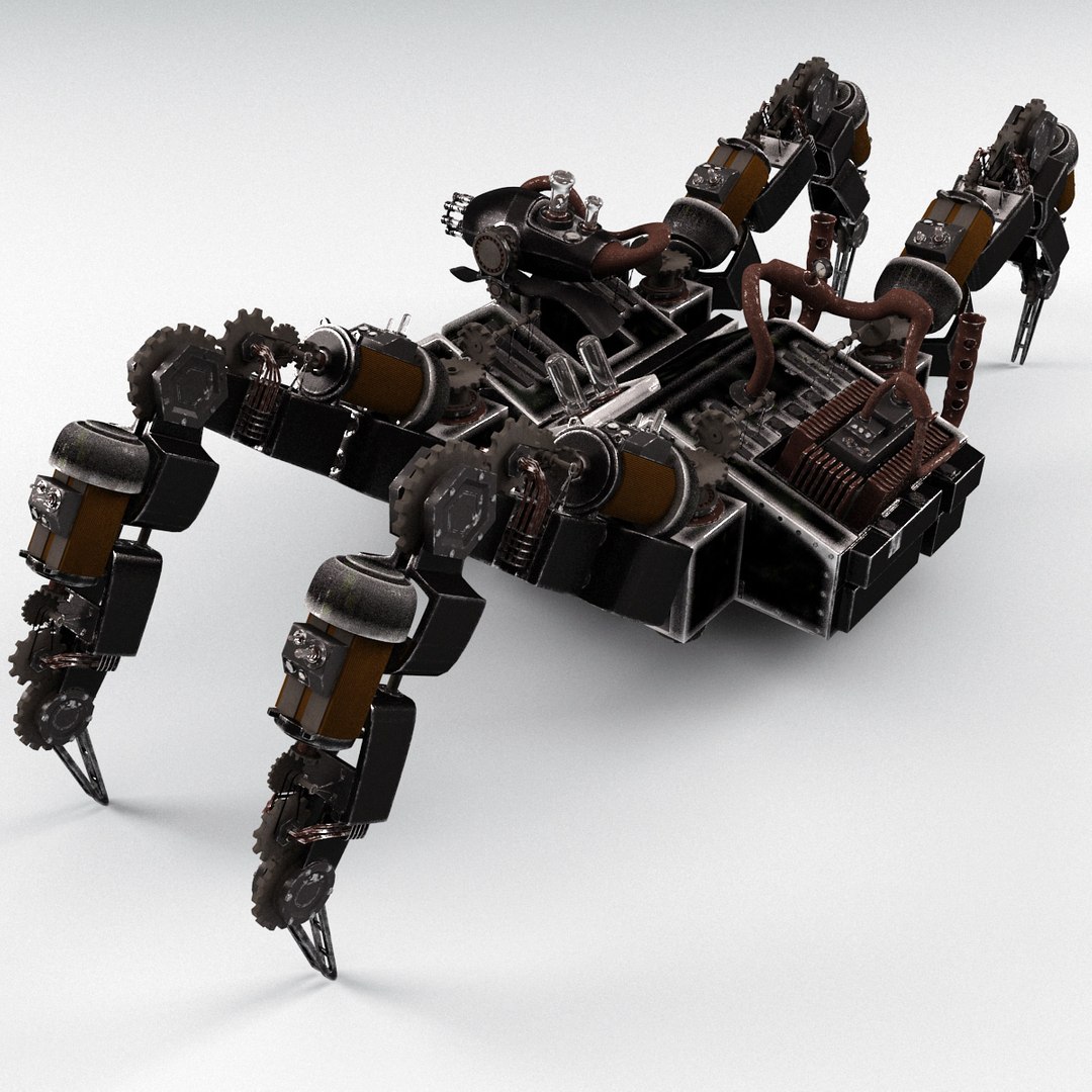 3dsmax robot spider r2