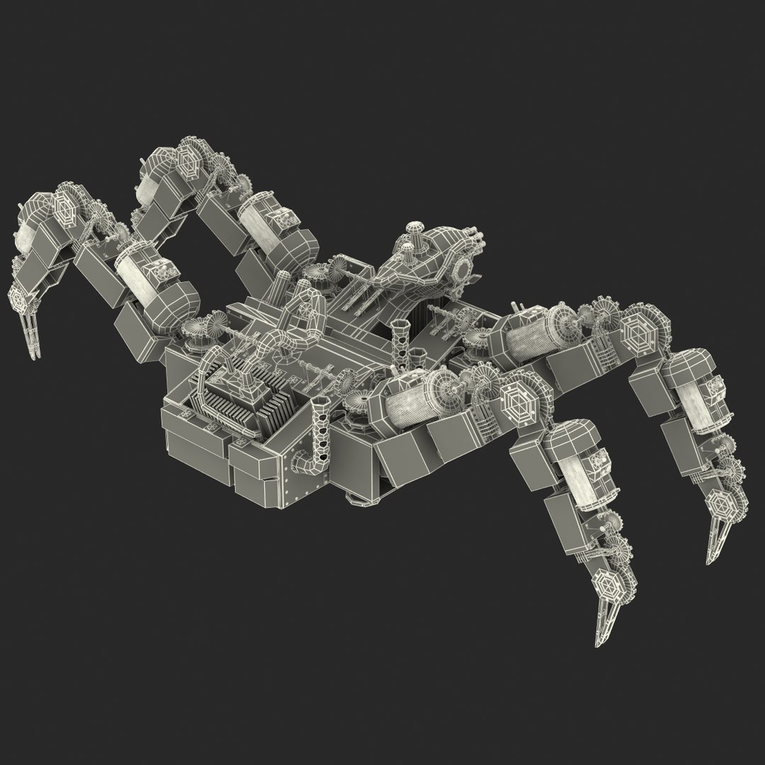 3dsmax robot spider r2