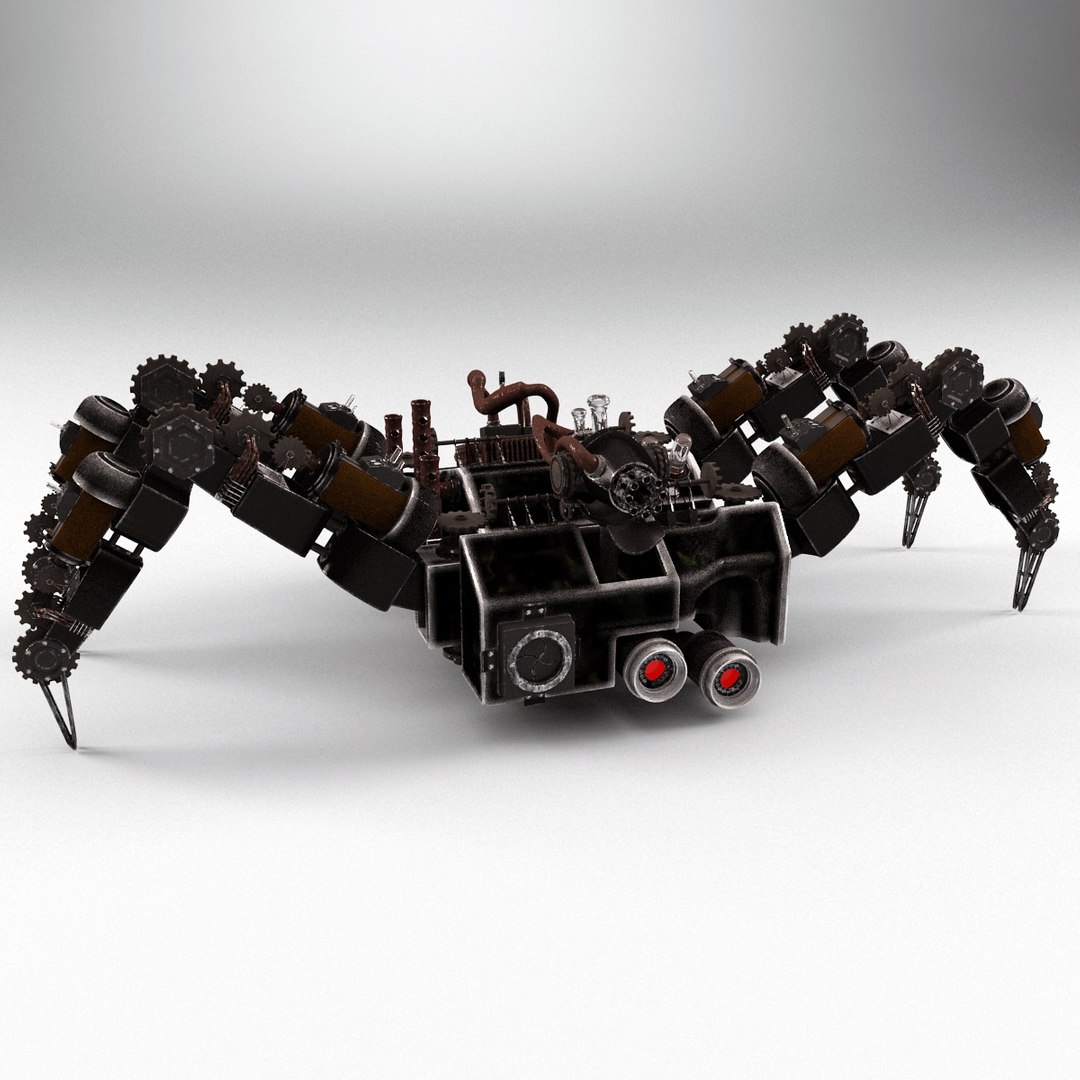 3dsmax robot spider r2