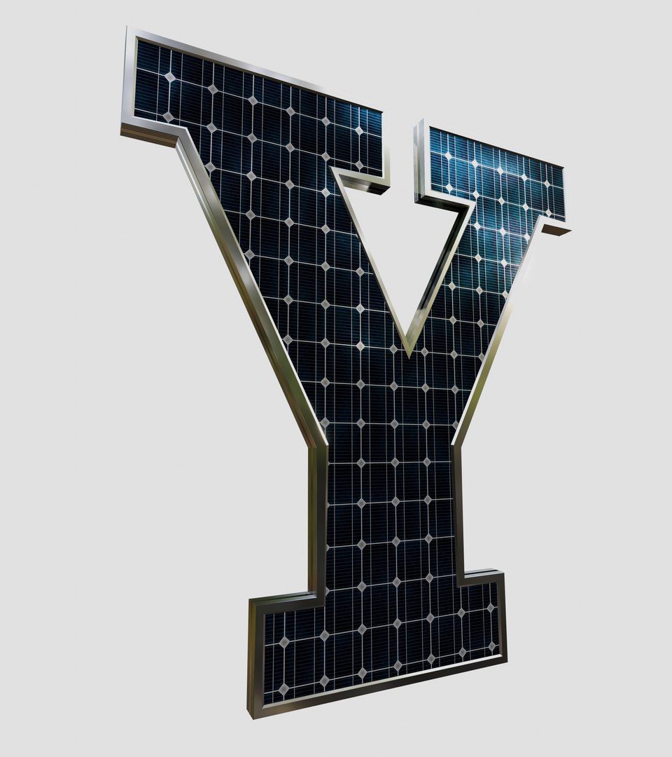 Solar Panel Letter - Y 3D Model - TurboSquid 2242433