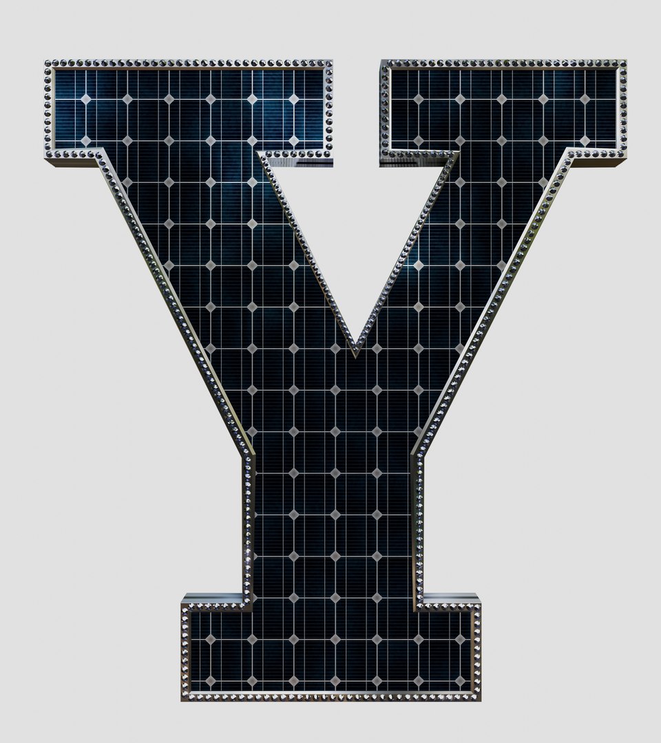 Solar Panel Letter - Y 3D Model - TurboSquid 2242433
