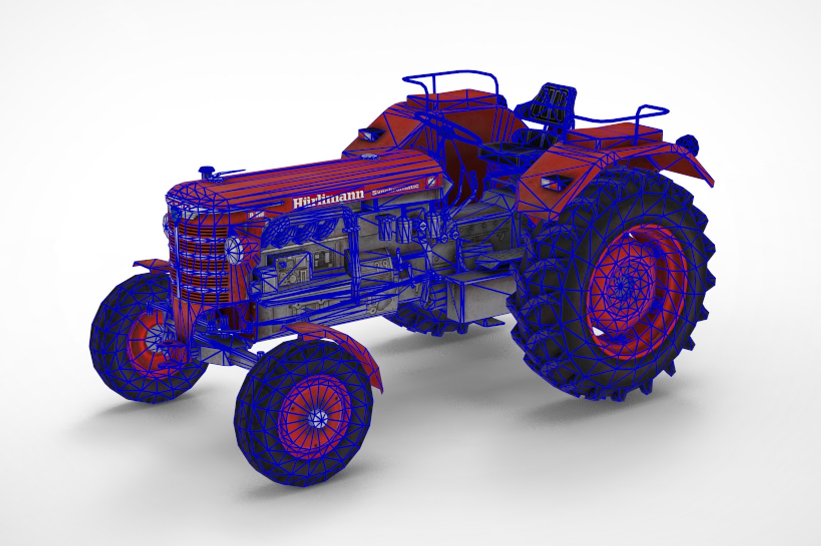 Huerlimann D110 Tractor 3D Model - TurboSquid 1539123