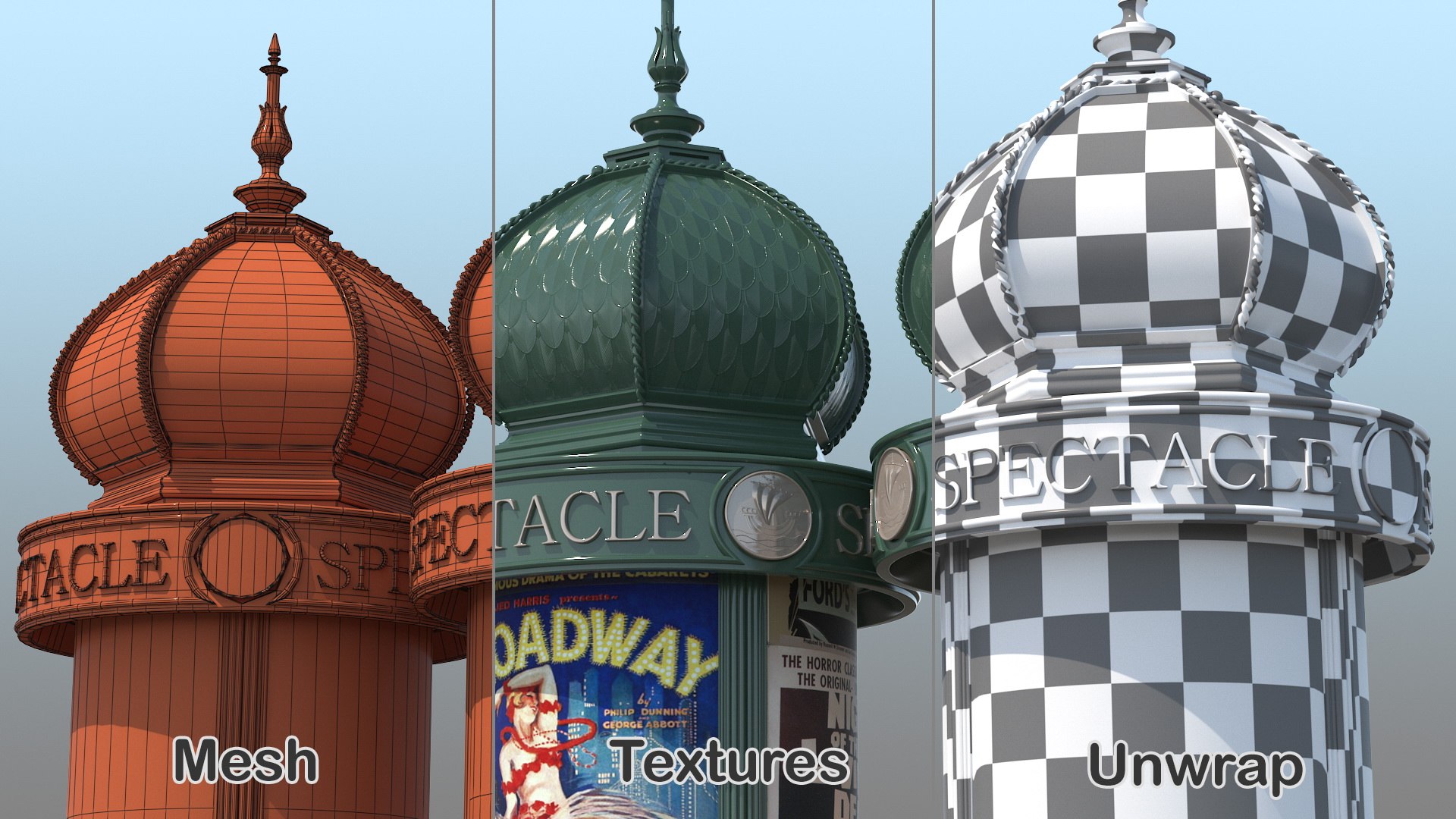 3D morris column model - TurboSquid 1469606