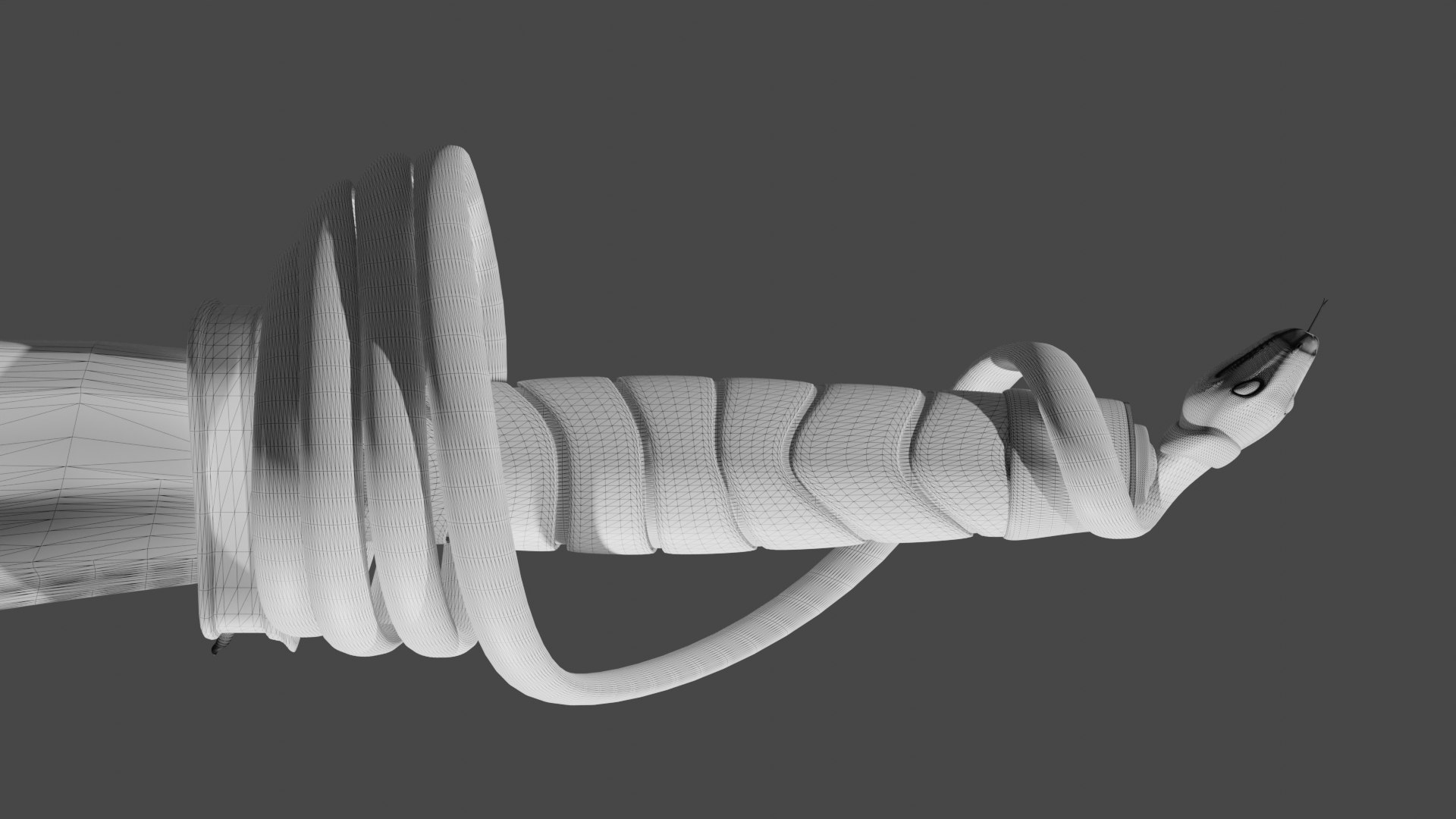 Cutlass Sword With Golden Snake Handle 3D Model - TurboSquid 2016820