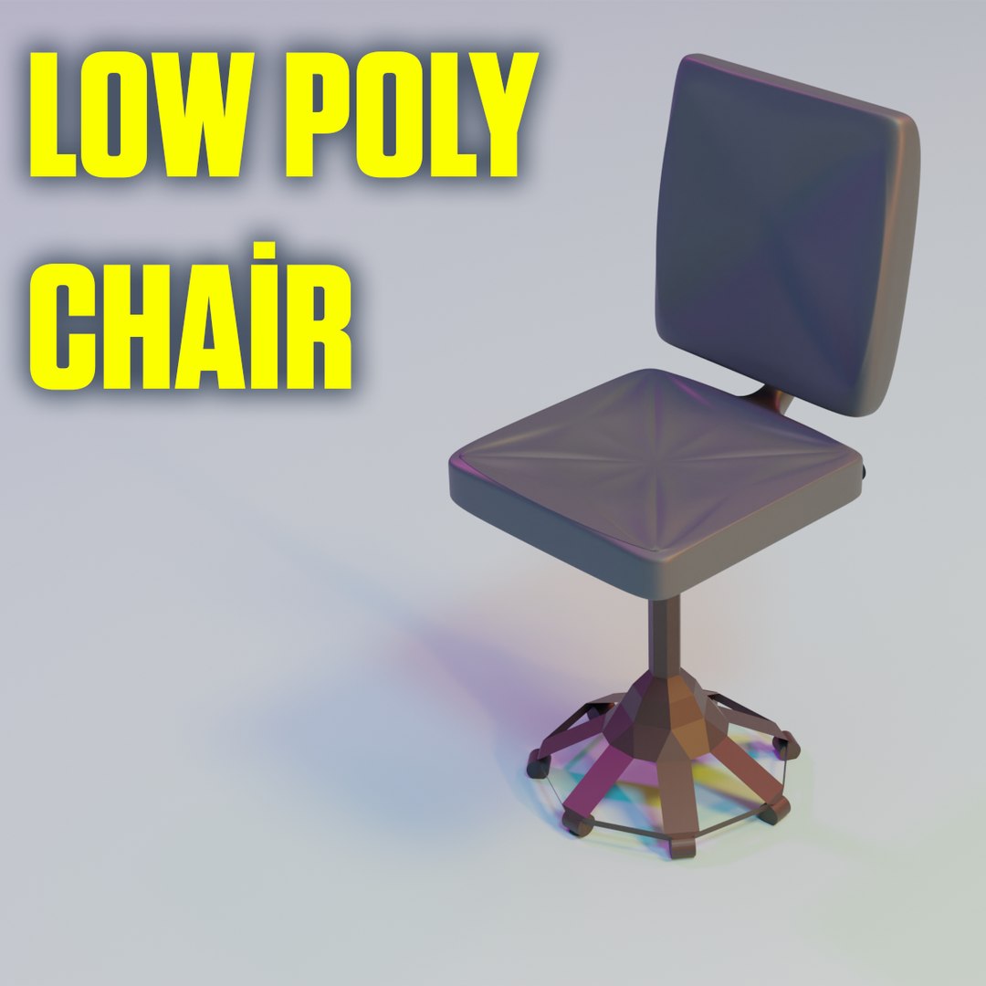 3D model Low Poly Chair - TurboSquid 1870104
