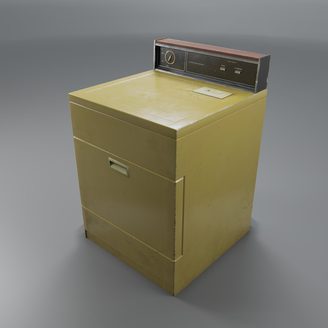 Vintage Dryer Machine Model - TurboSquid 1739554