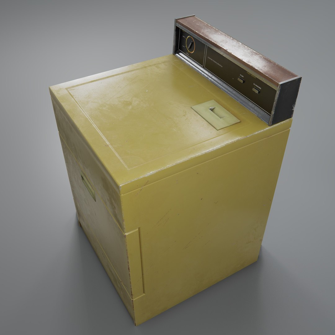 Vintage Dryer Machine Model - TurboSquid 1739554