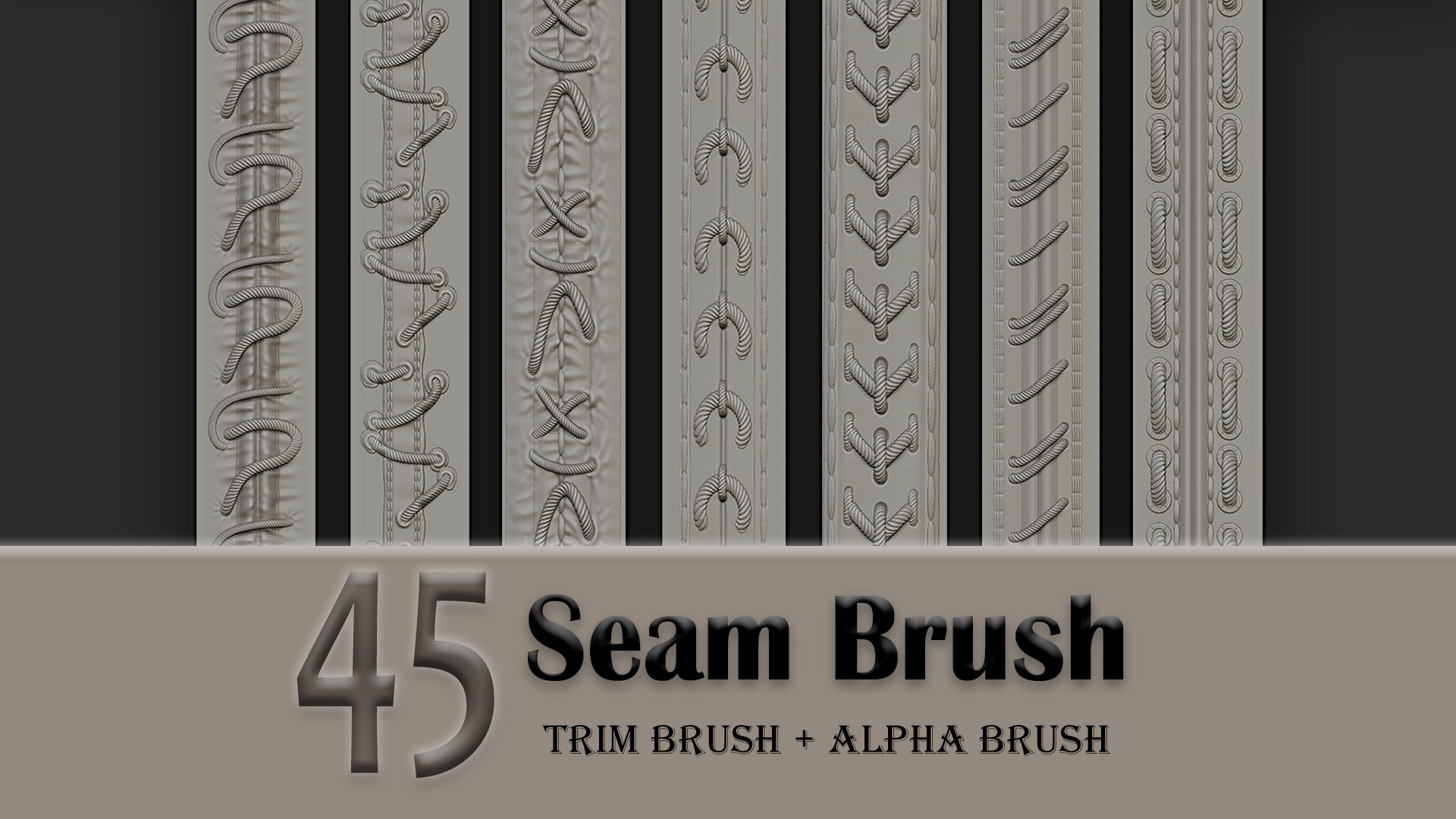 3D 45 Seam Brush - TurboSquid 2085253