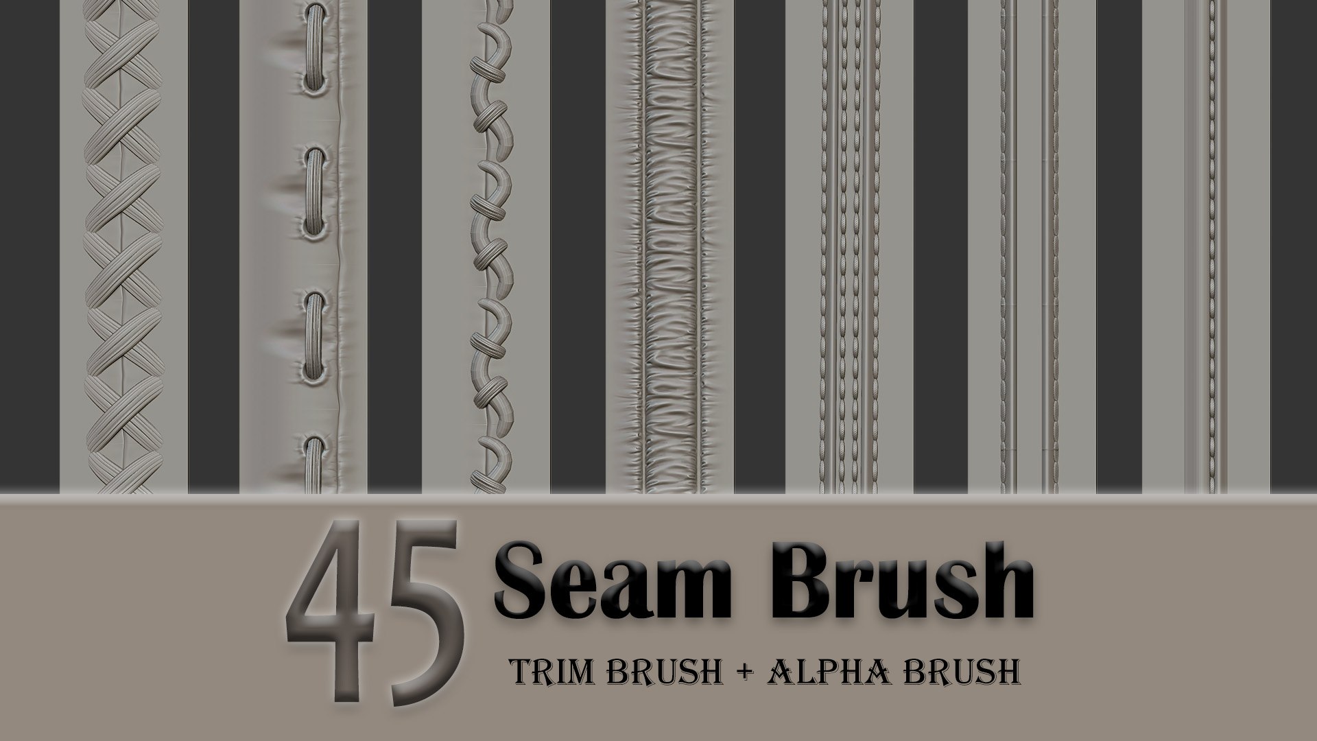 modelo 3d 45 Seam Brush - TurboSquid 2085253