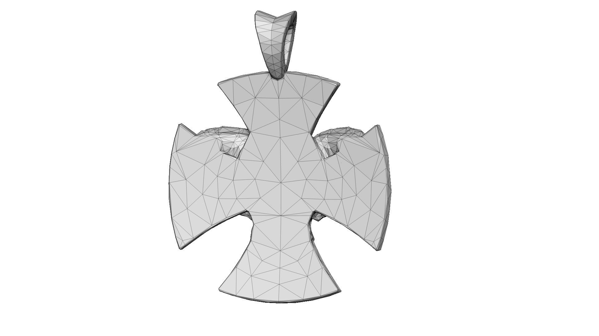 3D Low-poly Game Ready 3D Model Of Maltese Cross DVL - TurboSquid 2379760