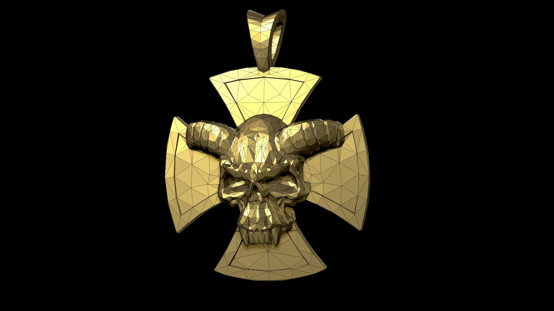 3D Low-poly Game Ready 3D Model Of Maltese Cross DVL - TurboSquid 2379760