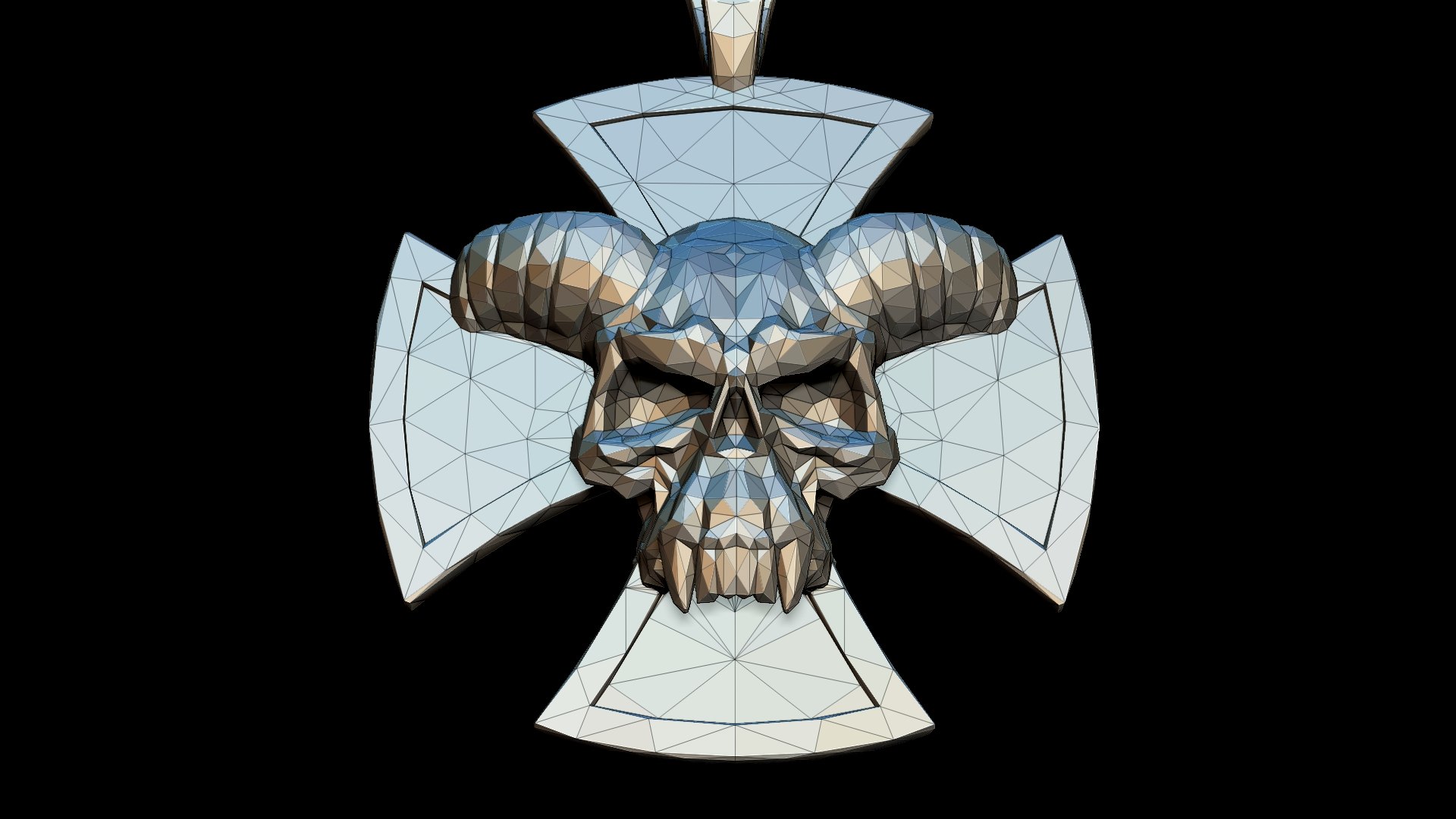 3D Low-poly Game Ready 3D Model Of Maltese Cross DVL - TurboSquid 2379760