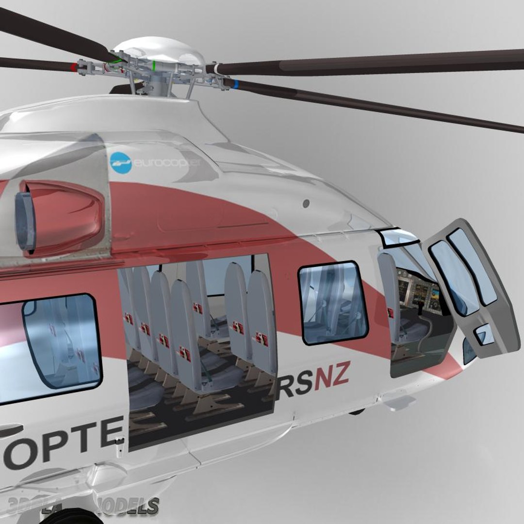 eurocopter helicopter ec-175 3d model