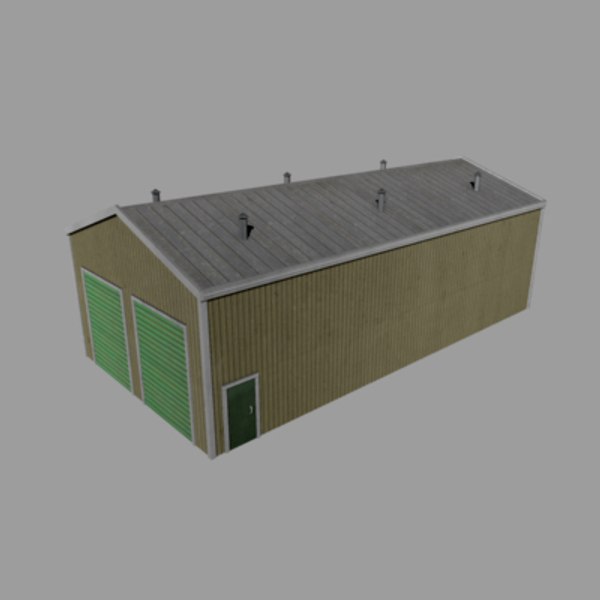 3d model of warehouse building