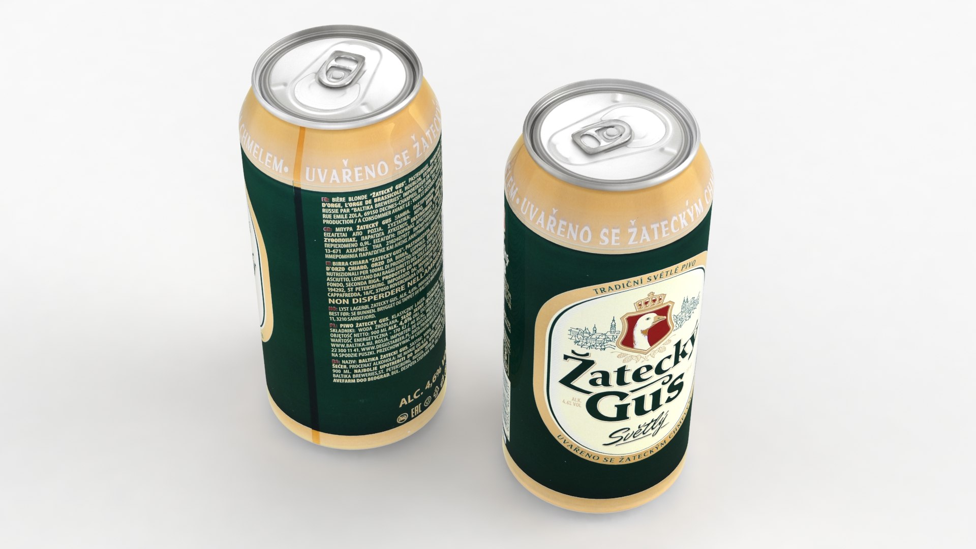 Beer Can Zatecky Gus Svetly 900ml 2022 3D model - TurboSquid 1844189