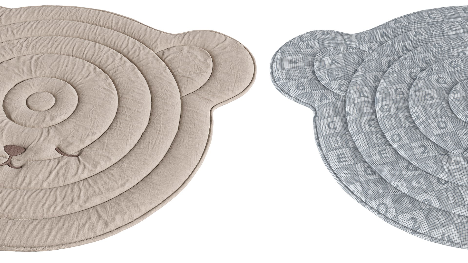 HM Cotton Bear Baby Mat 3D Model - TurboSquid 2195382
