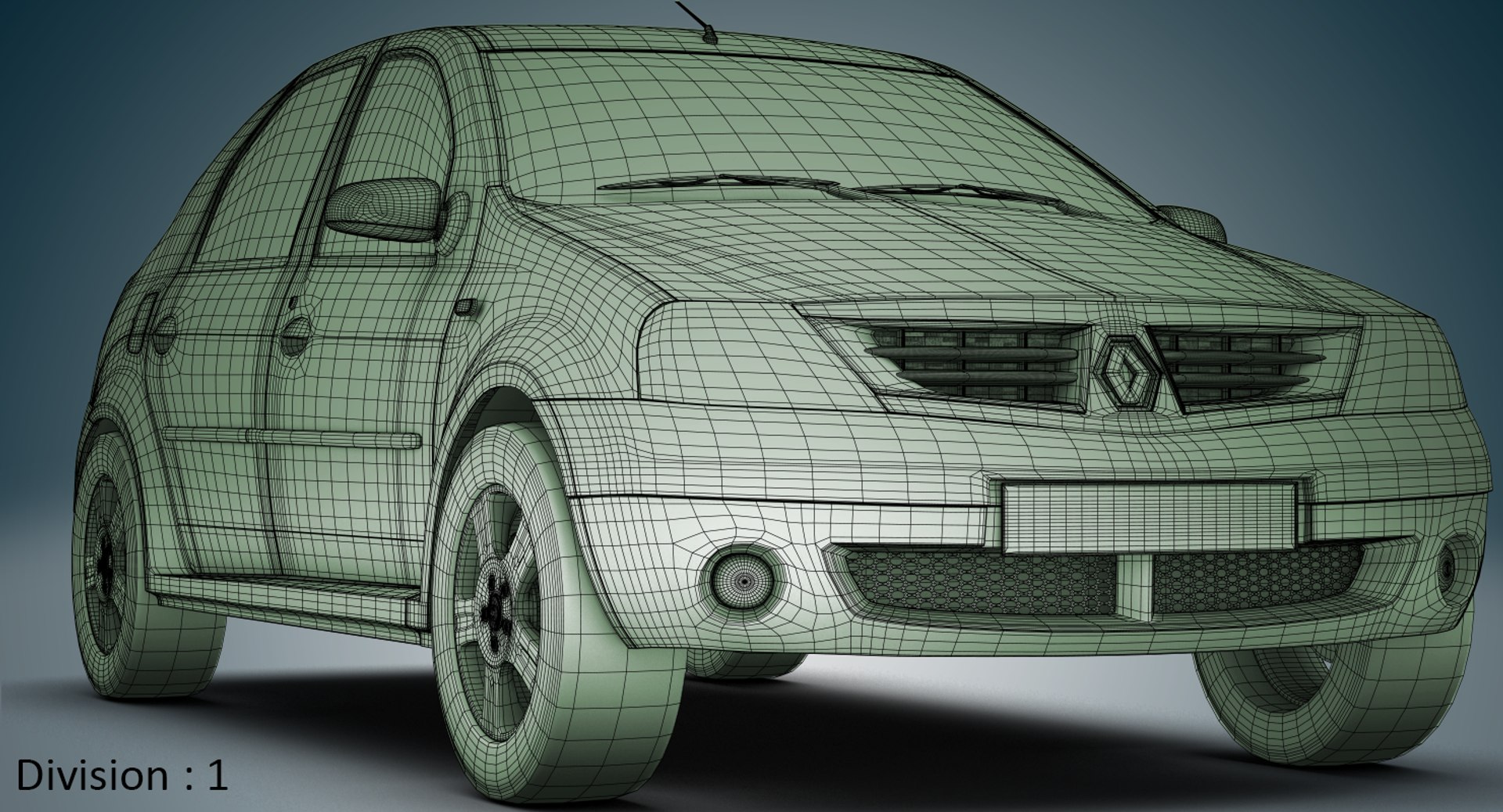 3d renault logan 90 l90
