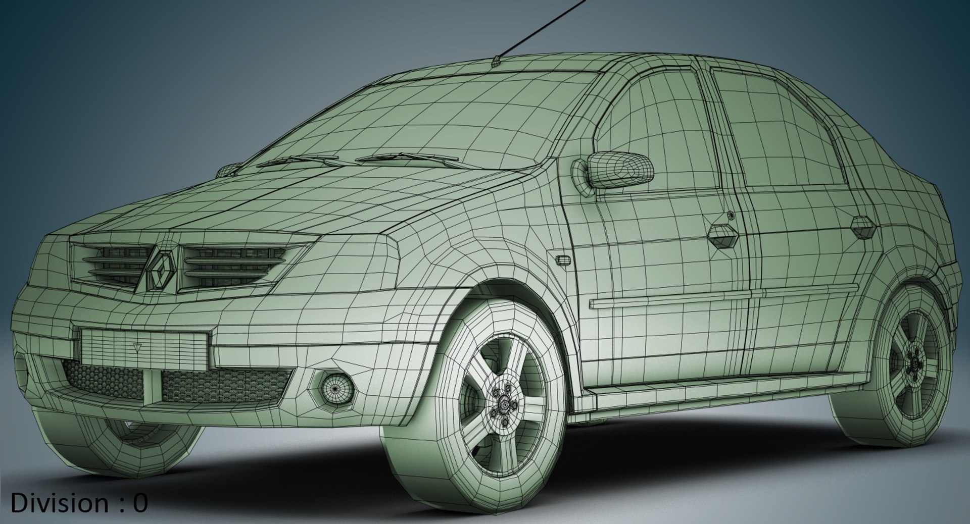 3d renault logan 90 l90