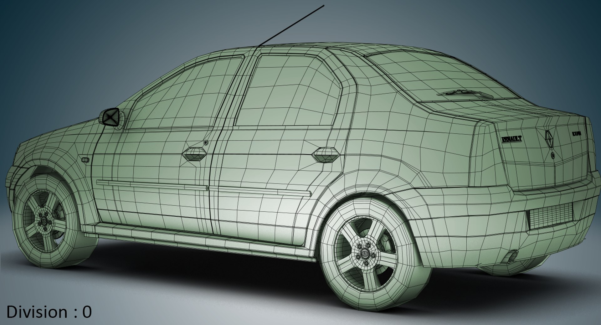 3d renault logan 90 l90
