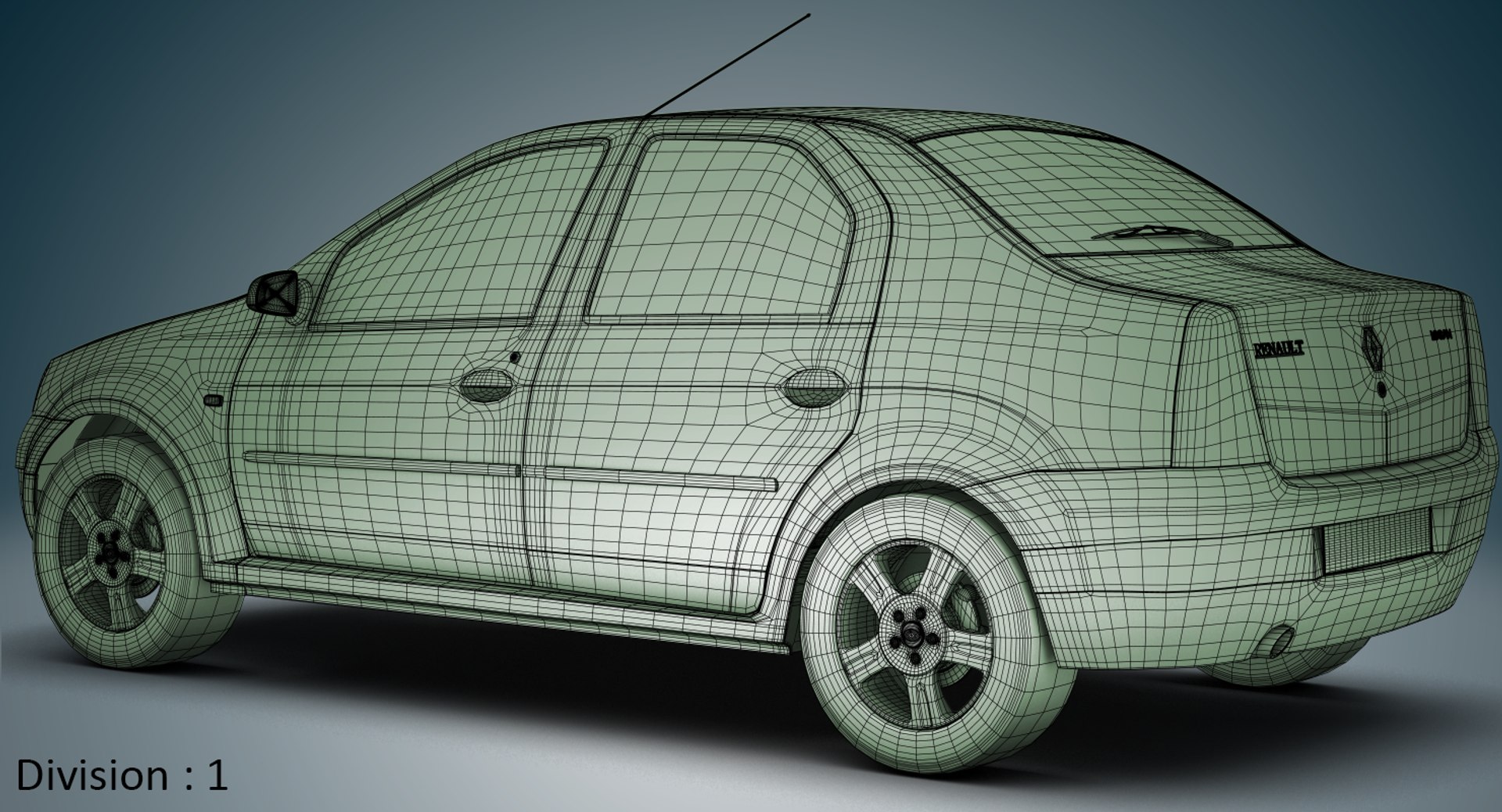3d renault logan 90 l90