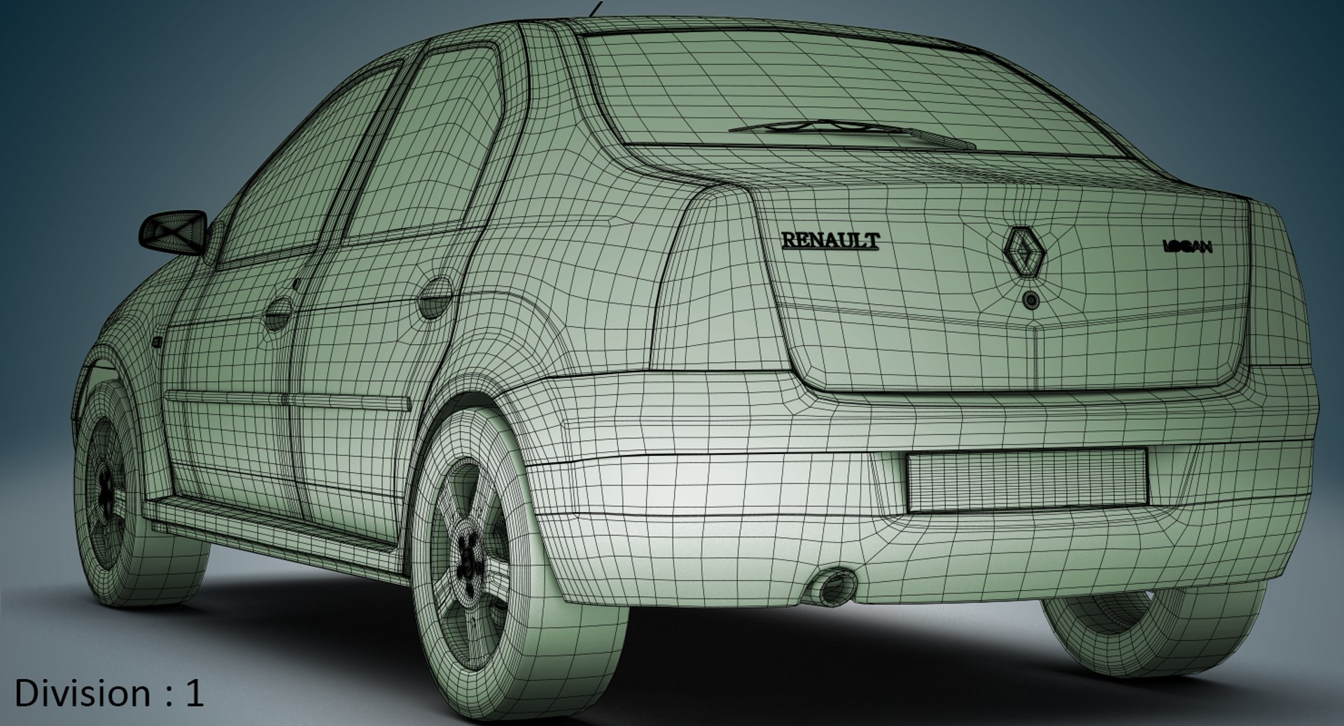 3d renault logan 90 l90
