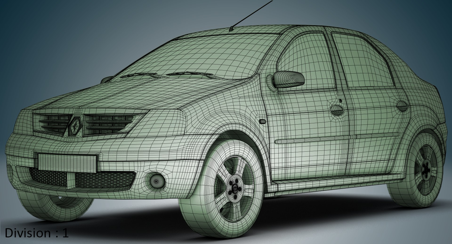 3d renault logan 90 l90