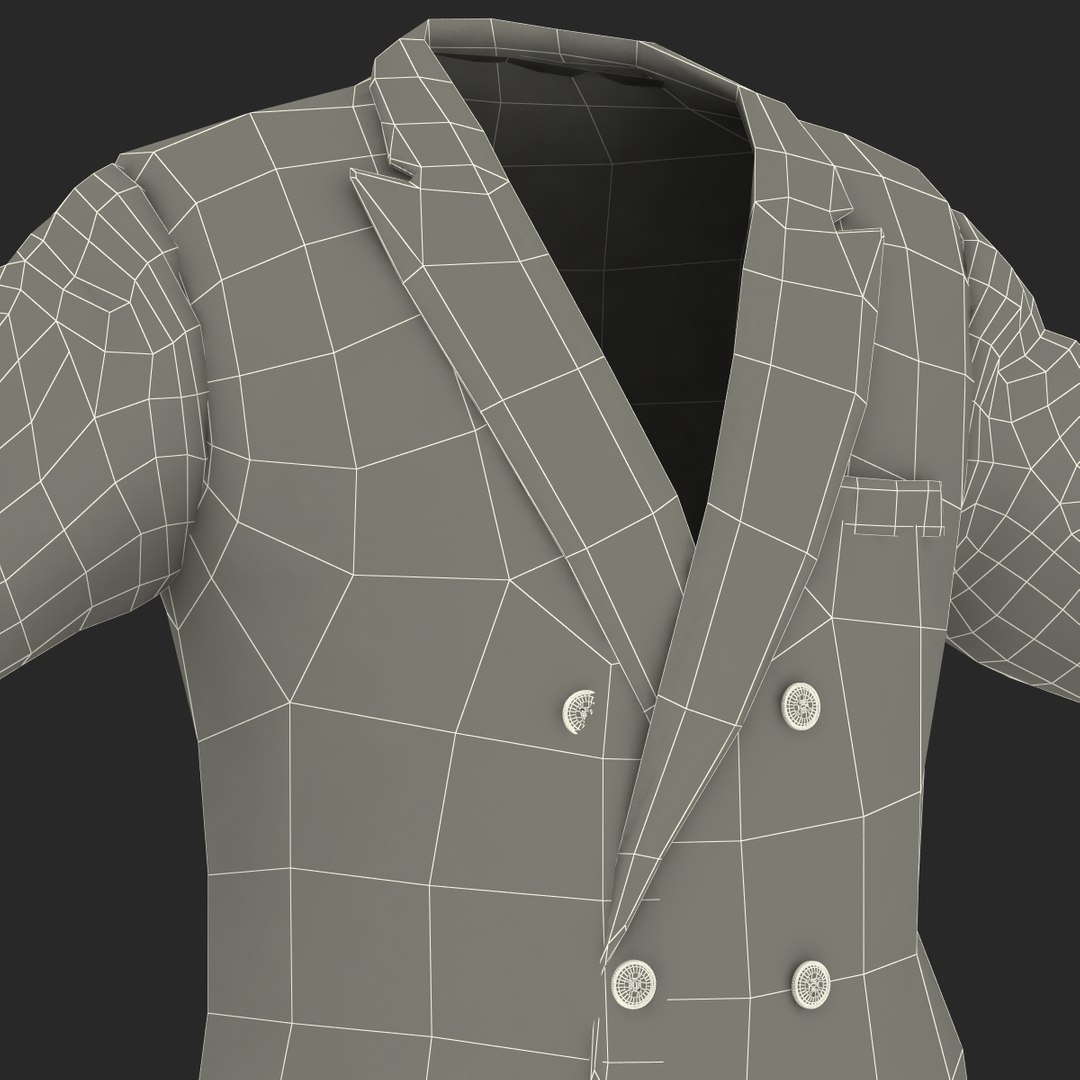 3ds max mens suit jacket 7
