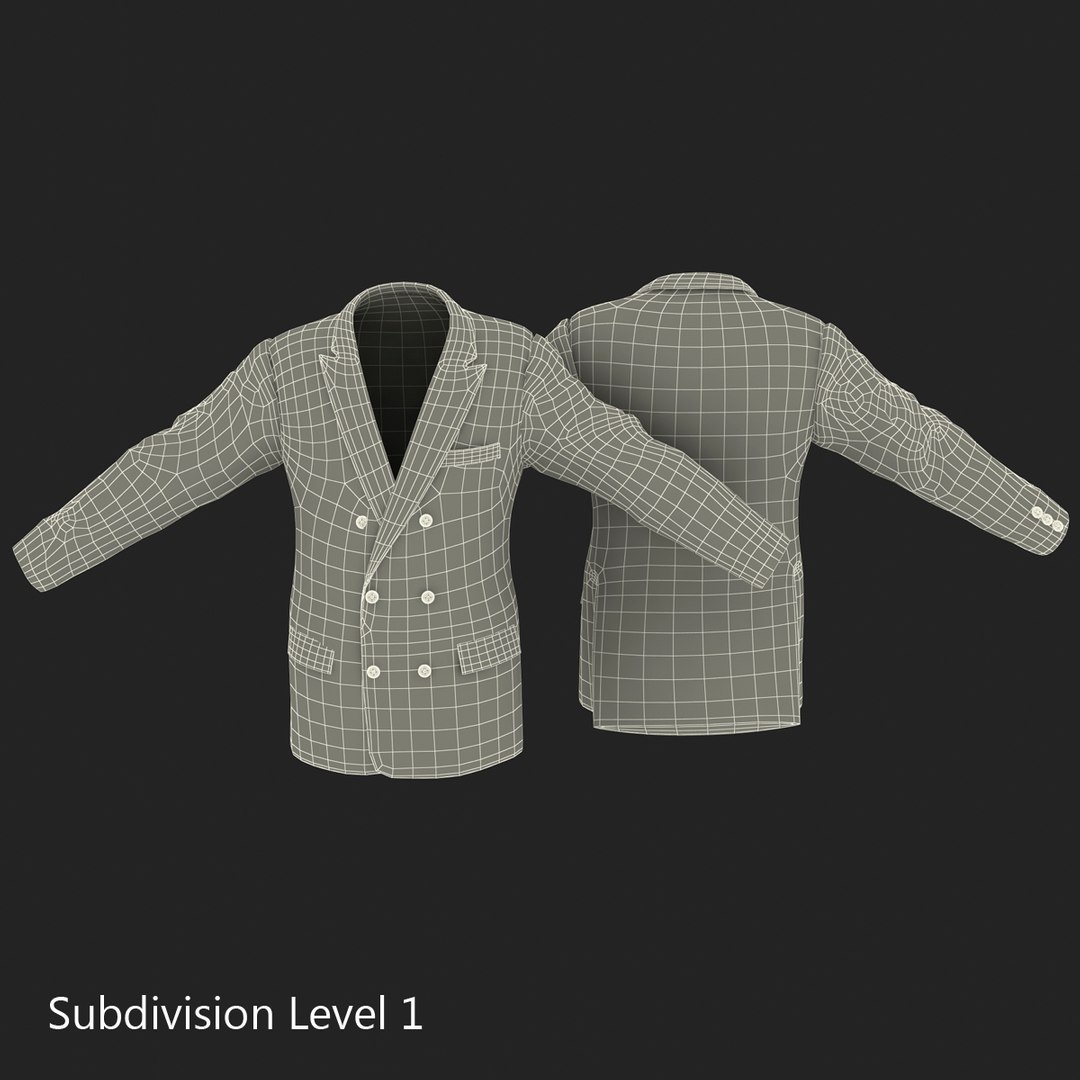 3ds max mens suit jacket 7