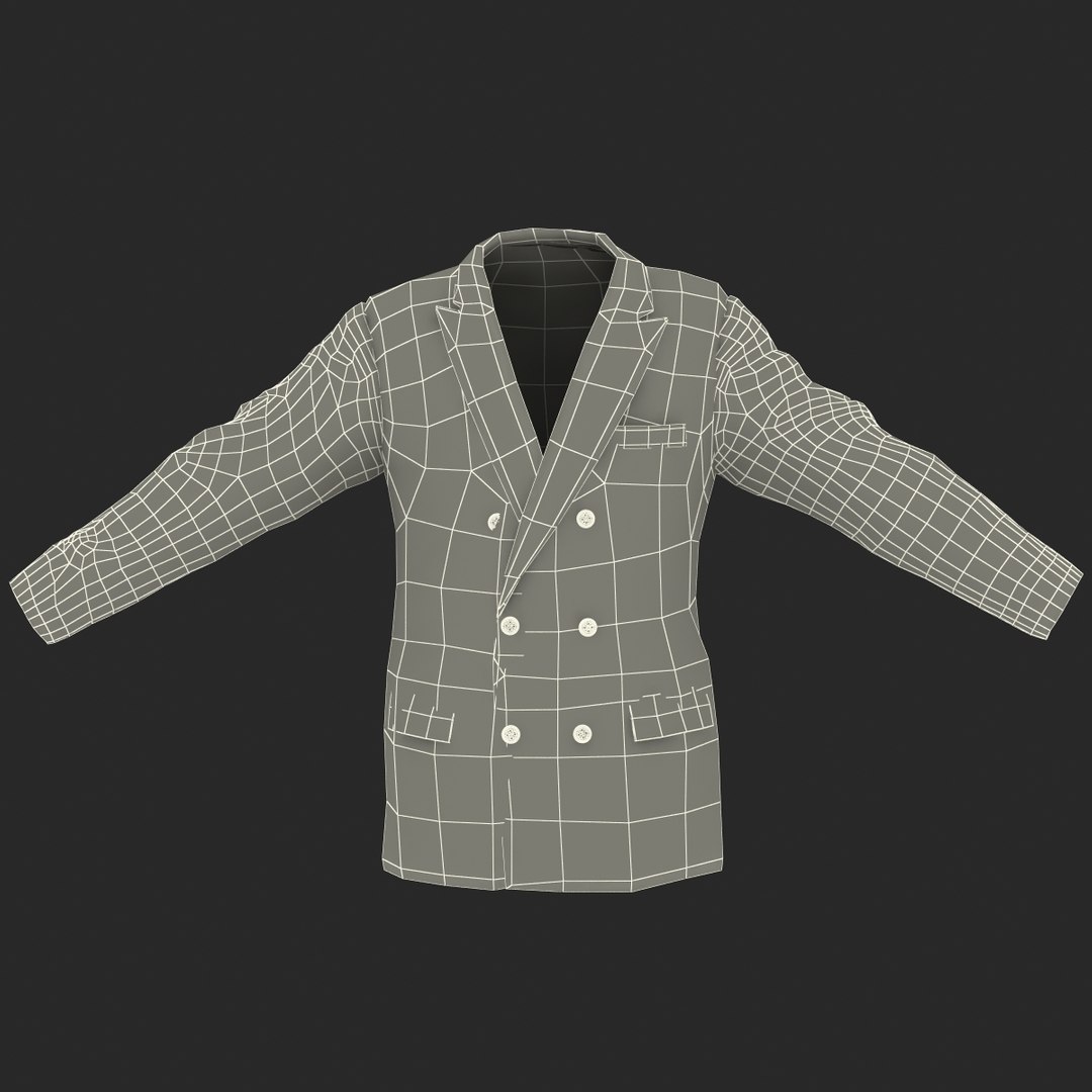 3ds max mens suit jacket 7