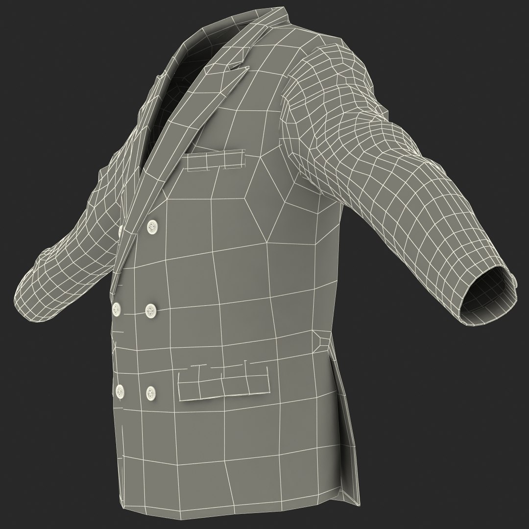 3ds max mens suit jacket 7