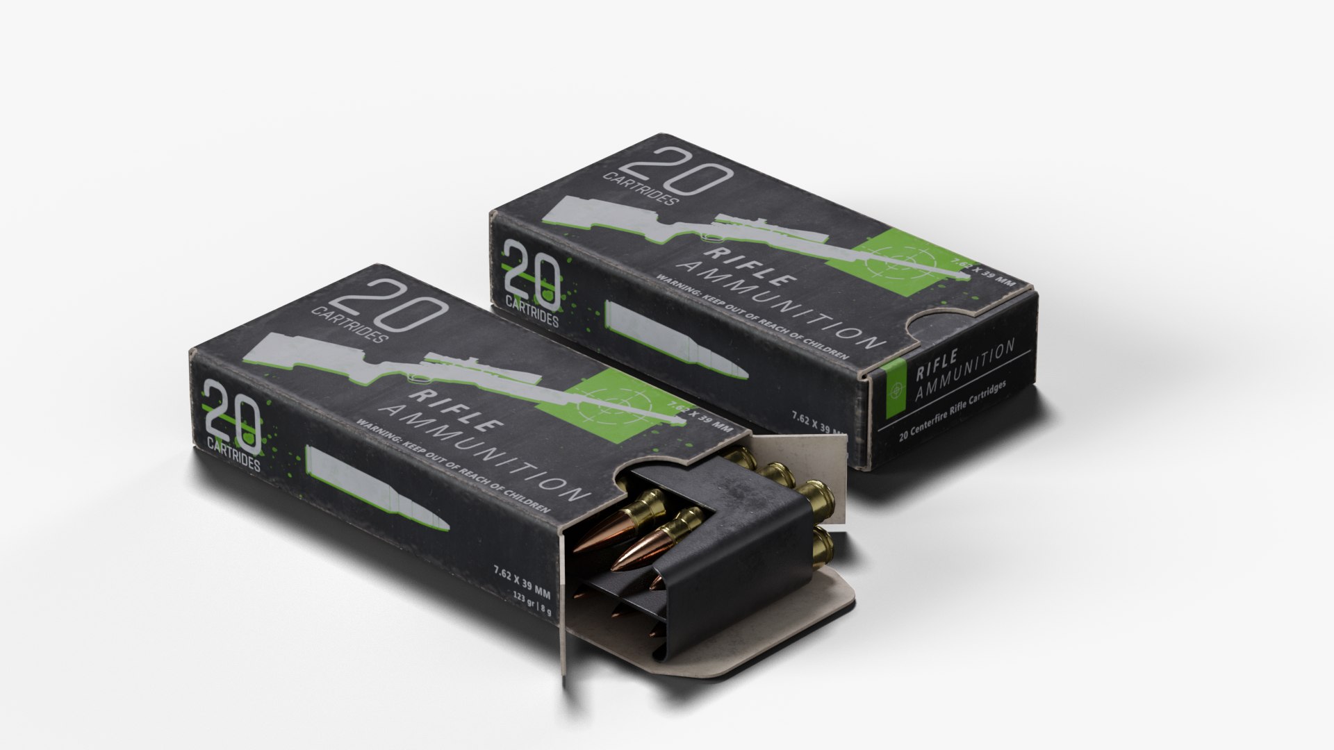 Rifle Ammo Pack 3D Model - TurboSquid 2081779