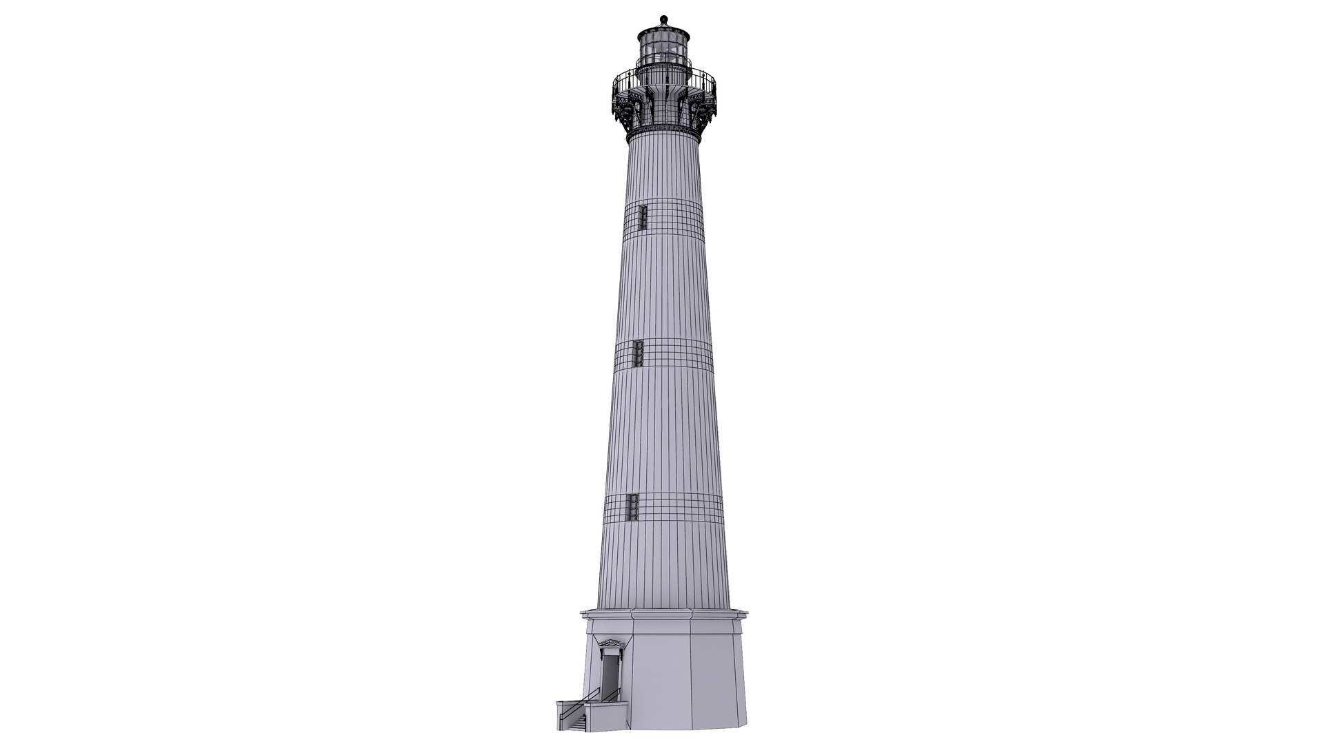 Lighthouse - Red 3D - TurboSquid 1913807