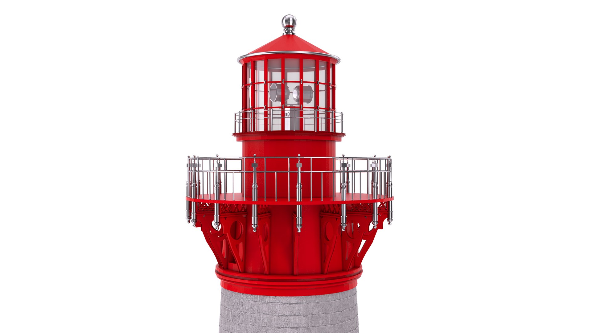 Lighthouse - Red 3D - TurboSquid 1913807